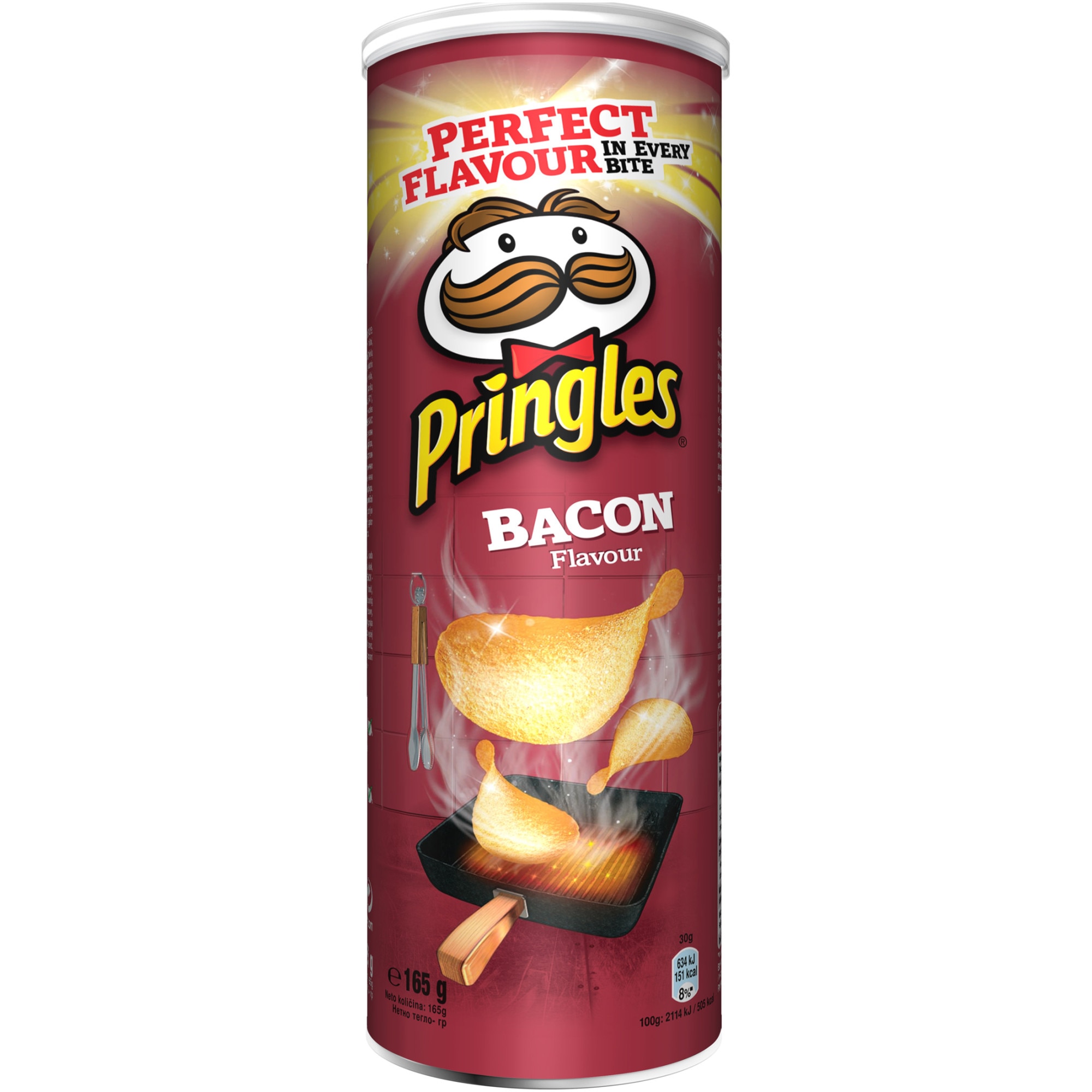 Chipsuri cu gust de bacon Pringles, 165g - eMAG.ro